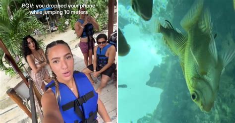 Tiktoker Estadounidense Se Vuelve Viral Tras Caerse Su Celular En Un