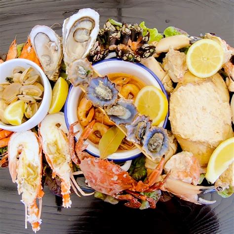 This Portuguese Seafood Market Serves A Giant Seafood Platter Filled