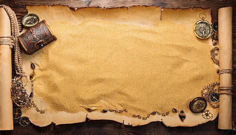 Treasure Map With Sand Background Treasure Map Sand Compass Background Image And Wallpaper