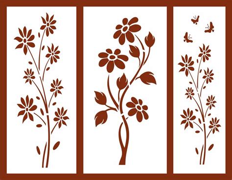 Premium Vector Cnc Laser Cutting Vector Template Abstract Panel