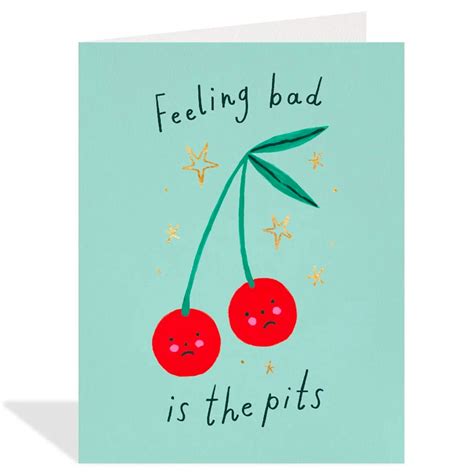 Cherry Pits Card Halfpenny Postage Outer Layer