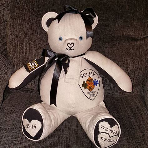 Cute Memory Bears Made From Work Uniforms