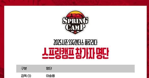 Ssg 美 플로리다·日 가고시마서 1차 스프링캠프 실시 Ssg 美 플로리다·日 가고시마서 1차 스프링캠프 실시