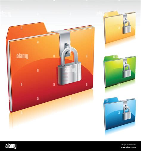 Dossier Et Cadenas Banque Dimages Vectorielles Alamy