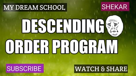 How To Execute A Descending Order Program In 8086 Emulator Youtube