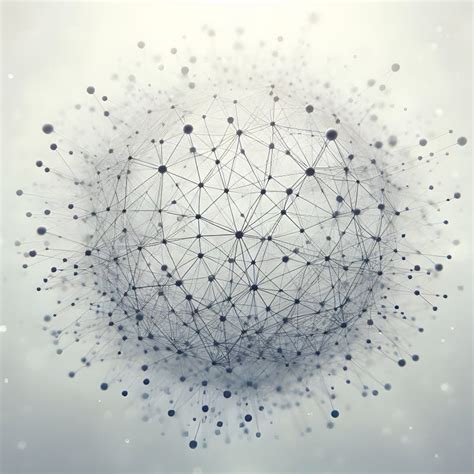 An Intricate Network Of Interconnected Lines And Nodes Resembling A