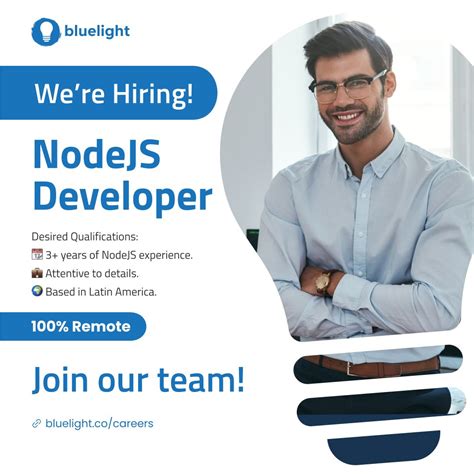 Nodejsdeveloper Wearehiring Nowhiring Jobalert Jobopportunity Nodejs Nearshoredevelopment