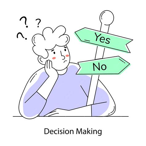 Premium Vector Heres A Doodle Mini Illustration Of Decision Making