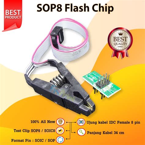 Jual Soic8 Sop8 Ic Flash Chip Ic Test Clip Socket Ic Bios Eeprom 24 25 93 Shopee Indonesia