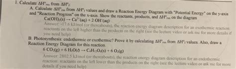 solved 1 calculate ah°rxn from ahºf amma a