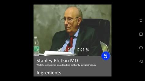 Dr Stanley Plotkin Godfather Of Vaccines Under Oath Vaccine Ingredients
