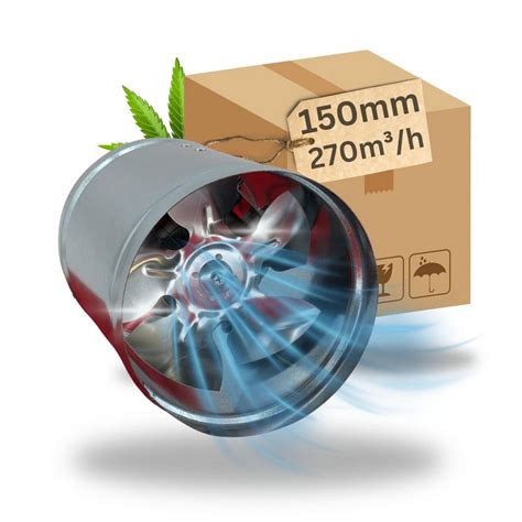 Tronicxl Radialventilator Xl 150mm Rohrlüfter Metall Grow