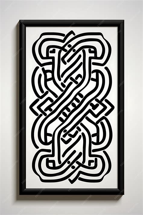 Premium Ai Image Cnc Laser Cut Celtic Knotwork Frame With Interlacing Patterns And Knot Des