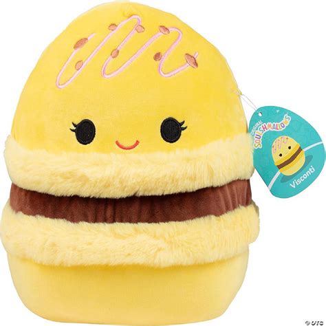 Squishmallows Original 12 Inch Visconti The Lemon Chocolate Macaron Official Jazwares Plush