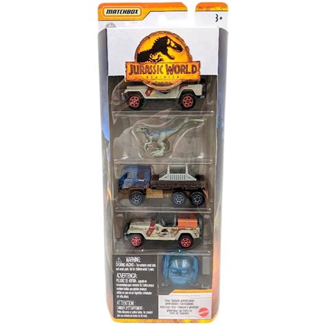 Matchbox Jurassic World Dominion Car Set 164 Scale Die Cast Car Model