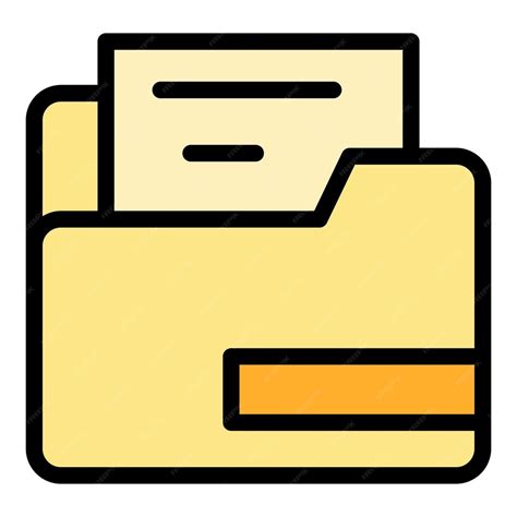 Premium Vector Paper Folder Icon Outline Vector File Document