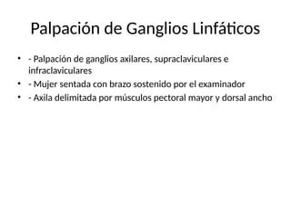 Técnicas De Palpación De Ganglios Linfáticos Y Mama Para Diagnóstico