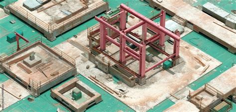 Next Gen Shipyard With Automatic Welding Drones Scanning Blueprints And Adjusting Torch