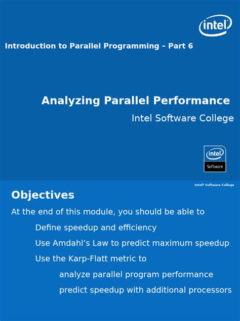 part6 analyzingparallelperformance pdf parallel computing central processing unit