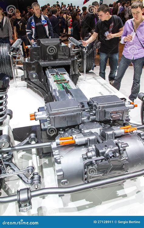 Prototype Chassis Of An Electric Car Editorial Photo Image Of