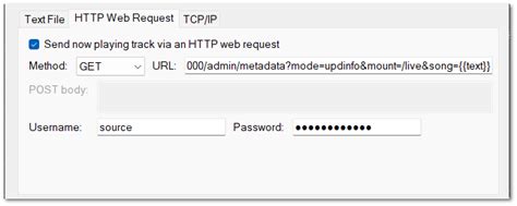Web Request Configuration