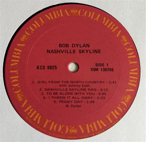 Bob Dylan Nashville Skyline Uk Or Us Shrink With Hype Sticker Pleasures Of Past Times