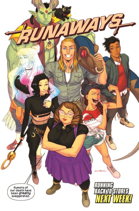Marvels Runaways Making A Surprise Return To Comic Books In Just Six