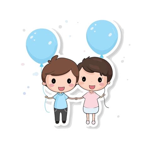 Adesivo De Revela O Do Sexo Do Beb Vetor Premium