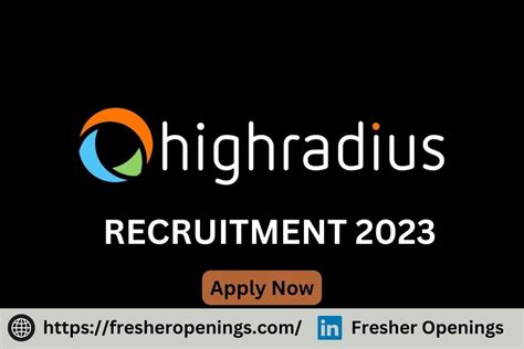 Highradius Careers India 2023 2024 Off Campus Hiring Apply Now