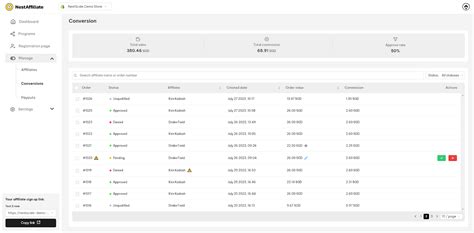 All About Conversion Dashboard Nestaffiliate Help Center