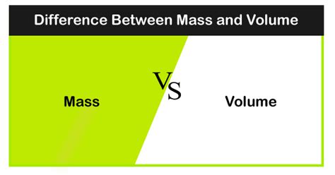 Difference Between Mass And Volume Online Tutorials Library List Tutoraspire Com