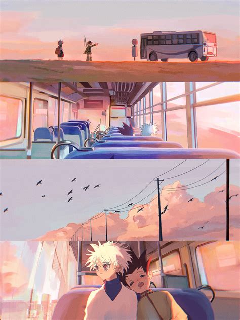 Killua Zoldyck And Gon Freecss Hunter X Hunter Drawn By