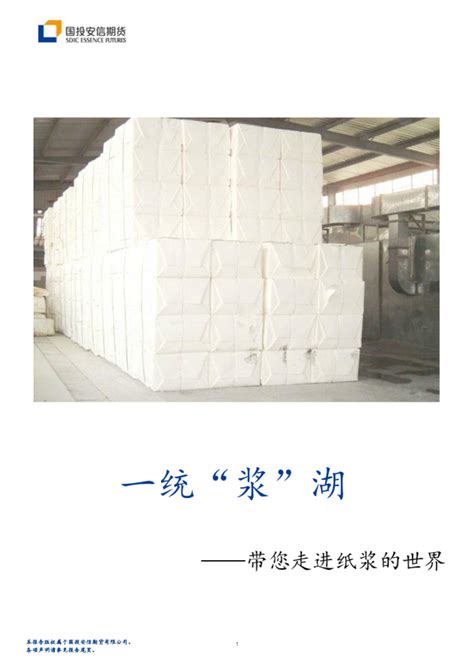 带您走进纸浆的世界：一统 浆”湖