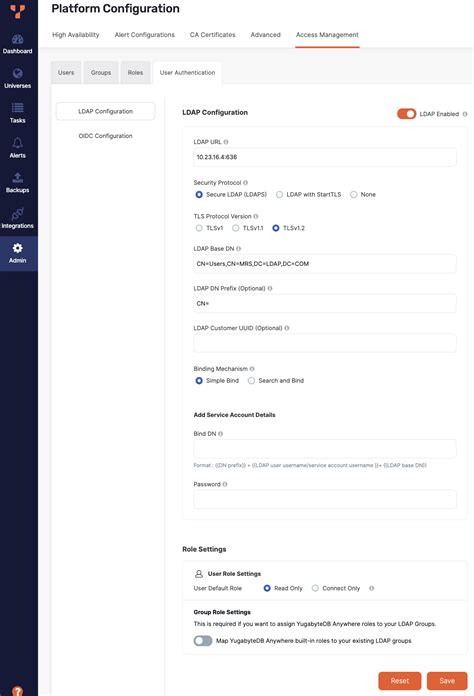 enable yugabytedb anywhere authentication via ldap yugabytedb docs