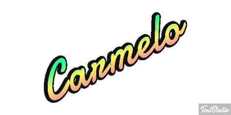 Carmelo Name Animated  Logo Designs