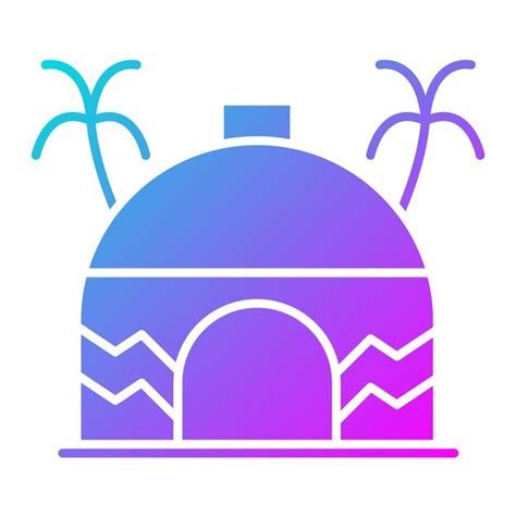 Desert House Vector Icon Can Be Used For Desert Iconset Premium Vector