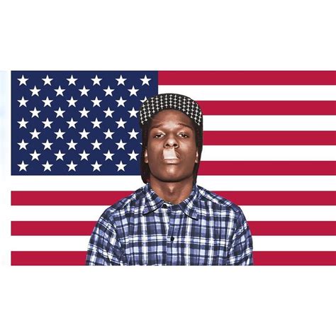 Rapper Rocky American Flag Tapestry 3x5 Ft Rap Asap Usa Poster For Bedroom Living Room Funny