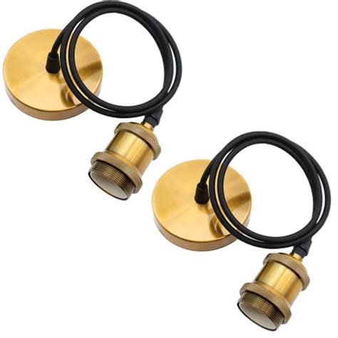 Lampophangingen E27 2 Stuks Goud 100 Cm Kabel Voor Hanglampen Bol