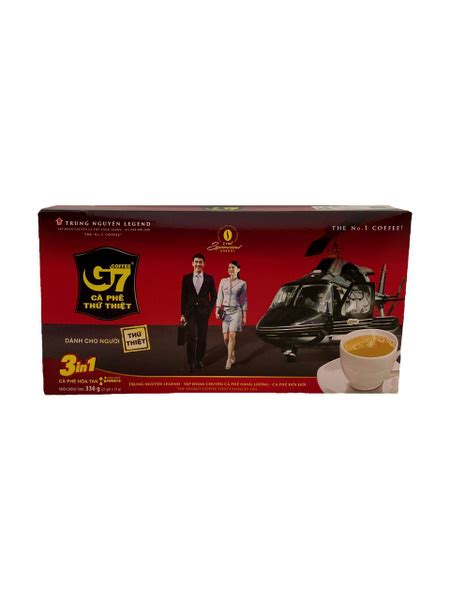 Вьетнамский растворимый кофе Trung Nguyen G7 3 в 1 в пакетах (21шт. по ...