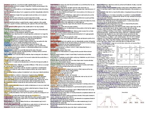 Psy 101 Cheat Sheet On Key Research Concepts And Methodologies Studocu