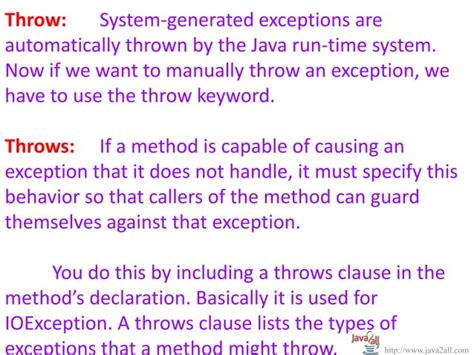 Java Exception Handling Pps