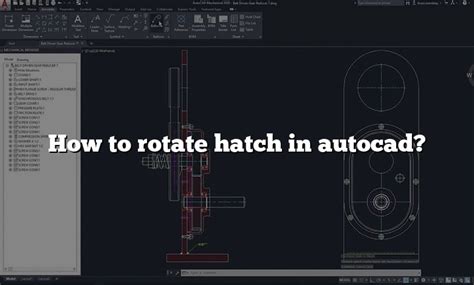 How To Rotate Hatch In Autocad
