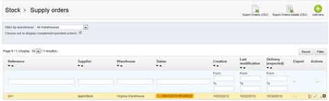 Validating A Supply Order In Prestashop 15 Inmotion Hosting