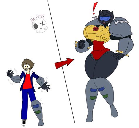 A Dino Fem Bot Tgtf [comm By Dafuze] Colored By Vtsparksstories On Deviantart