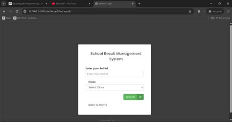 Best Student Result Management System In Python And Django