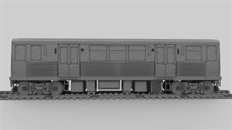 Chicago Cta Train 5000 Metro Series Low Poly 3d Model By Agungkuncoro