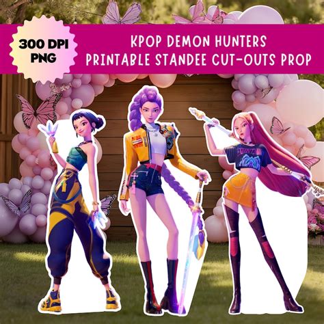 Kpop Demon Hunter Cutouts Etsy