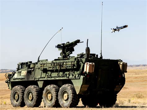 Us Army Stryker Assault Vehicles Drive Through Baghdad Iraq May
