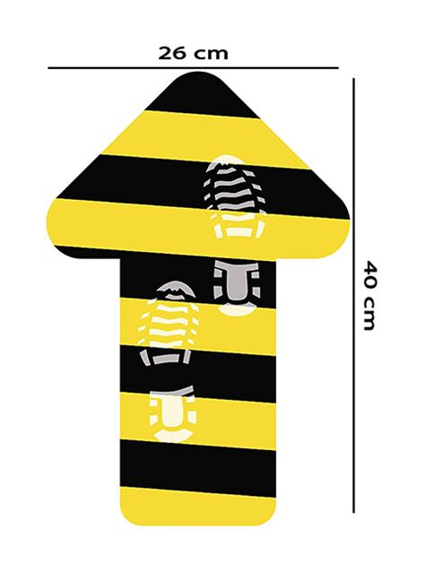 Flechas De Vinilo Adhesivo Para Suelo X10 Displays Publicitarios