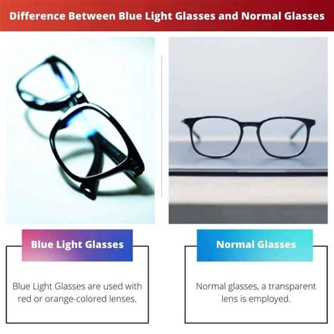 Blue Light Glasses Vs Normal Glasses Difference And Comparison